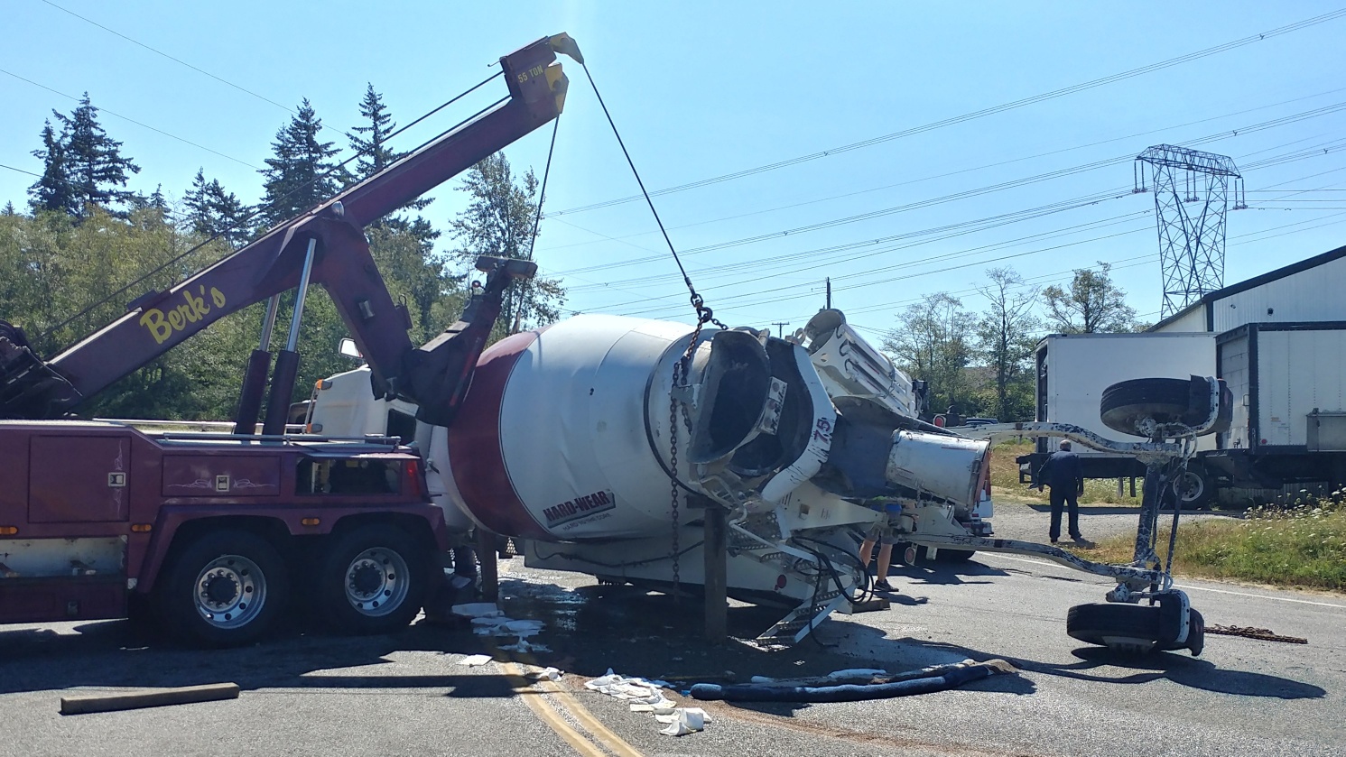 PHOTOS: Cement truck rolls in busy Whatcom intersection | Classic Rock ...