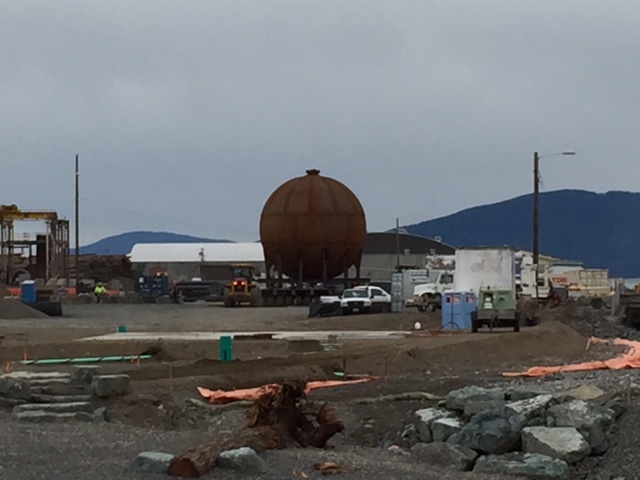 Acid ball arrives at its new home on Bellingham’s waterfront | Classic ...