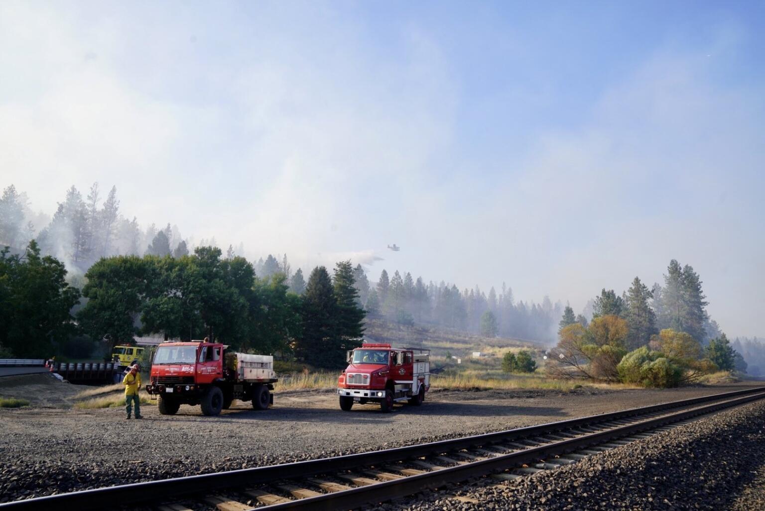 Wildfires force evacuations in Okanogan County, south of Spokane ...